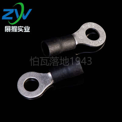 国标A级 RV3.5-6  引进预绝缘圆形冷压端头 O型接线端子100只紫铜