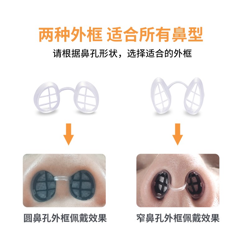 【量贩装】防花粉防蒿草过敏 隐形透气口K罩鼻塞鼻罩防粉尘防雾霾