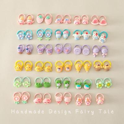 婴儿拇指发圈儿童可爱卡通皮筋扎头发头绳宝宝不伤发扎小揪揪发绳