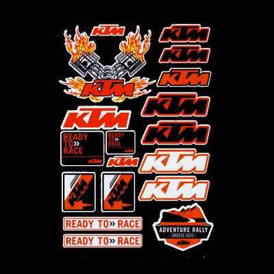 适用于KTM反光贴纸摩托改装杜克公爵贴花DUKE/RC/R2R/200/25.0/39
