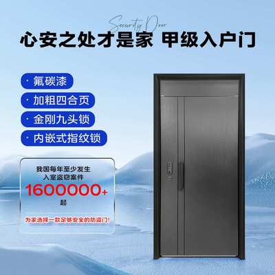 甲级防盗门 东方泰星 轻奢锌合金入户门子母门进户门别墅门