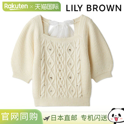 日本直邮LILY BROWN 上衣 2025 秋冬 [LB CANDY STOCK] 雪纺丝带