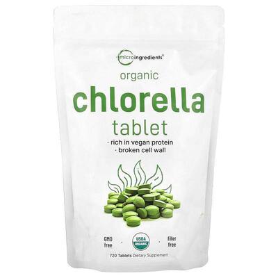 Micro Ingredients,Organic Chlorella Tablet, 3 g, 720 Tablets