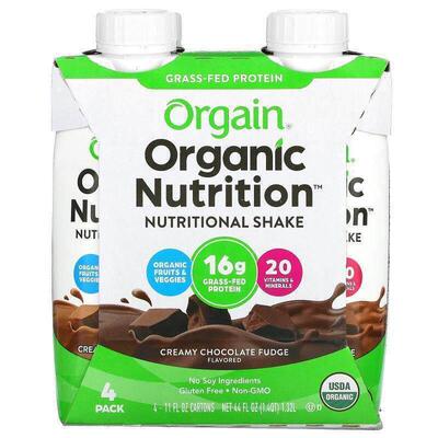 Orgain,有机营养，多合一营养奶昔， 奶油巧克力软糖
