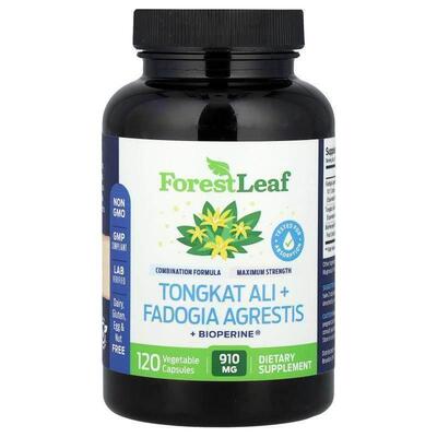 Forest Leaf,东革阿里 + Fadogia Agrestis + BioPerine®，120 粒
