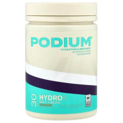 Podium Nutrition,Hydro & Salt 2025 + BCAA, Peach Mango,