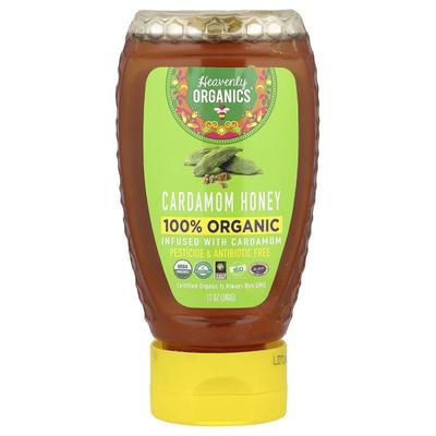 Heavenly Organics,全有机小豆蔻蜂蜜，12 盎司（340 克）