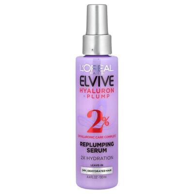 欧莱雅,Elvive, Hyaluron + Pump, Replumping Serum, Dry Dehydr