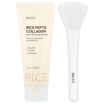Nacific,Rice Pepta Collagen Peel-Off Wrapping Beauty Mask ,