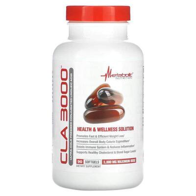 Metabolic Nutrition,CLA 3000, 1,000 mg, 90 Softgels
