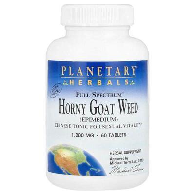 Planetary Herbals,淫羊藿，全谱，1,200 毫克，60 片