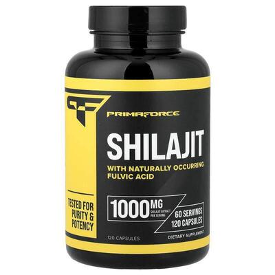 Primaforce，Shilajit，120粒胶囊（每粒500毫克）