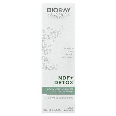 Bioray,NDF Plus，温和的重金属解除毒素滴剂，1 液量盎司（30 毫