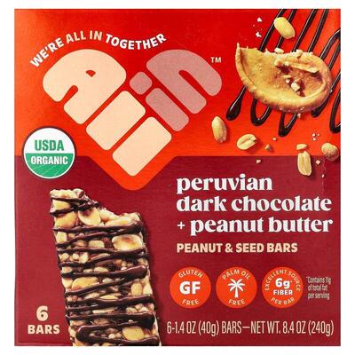 All In Food PBC,Peanut &amp; Seed Bars, Peruvian Chocola