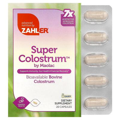 Zahler,Super Colostrum™, 20 Capsules (300 mg per Capsule)