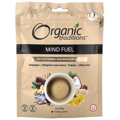 Organic Traditions,Instant Herbal Mushroom Beverage, Mind Fu