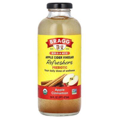 布拉格,Organic Apple Cider Vinegar Refreshers, Prebiotic, Gi