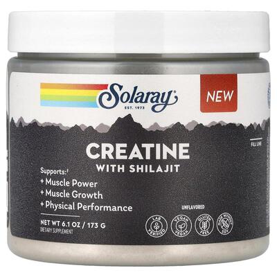 Solaray,Creatine with Shilajit, Unflavored, 6.1 oz (173 g)