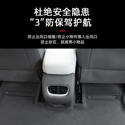适用于智己Lgs6专用后排座椅下出风口保护罩盖防堵改装饰汽车用品
