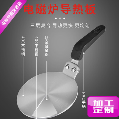 新款摩卡壶导热板咖啡壶陶瓷玻璃器皿导磁专P用导热盘不锈钢导垫