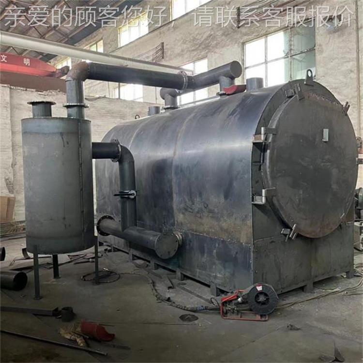 桉木青树皮炭化800炉冈物木苹果木化制碳设备卧式生质炭炉