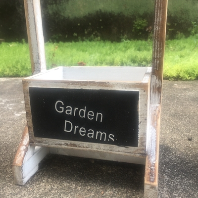 美式乡村实木花盆花架阳台户外花园种菜盆架Q子多层多肉绿萝花盆