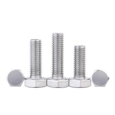 3166不钢外六角螺丝全螺纹螺栓加长螺钉厂家M6M810M12MM1锈M20-M2