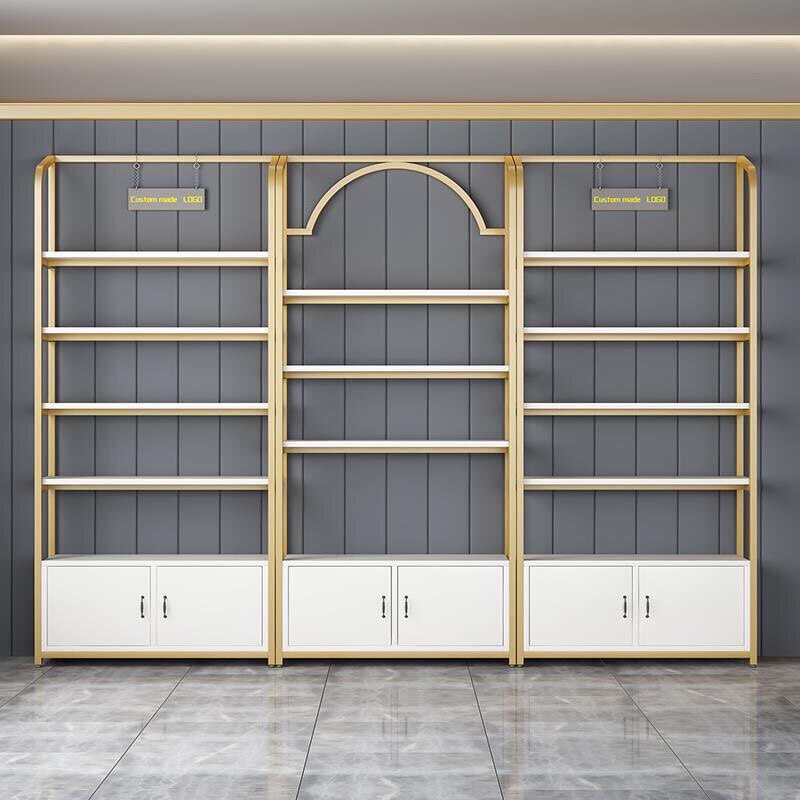 货架展示架多层置物架陈列柜母婴店产品货柜美容院化妆Y品展示柜
