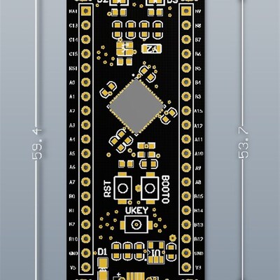 STM32F401CCU6 411CEU6开发板 32F4核心小系统板 学习板