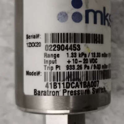 议价MKS Baratron压力开关，型号41B11DCA1BA