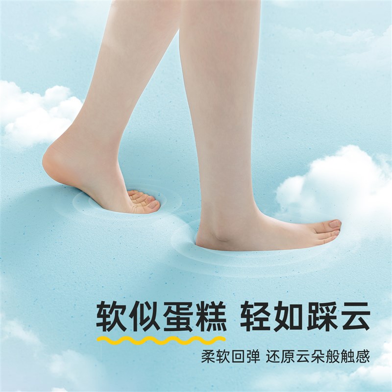 记忆棉床垫家用卧室软垫加厚学生宿舍海绵床垫褥子租.房专用折叠