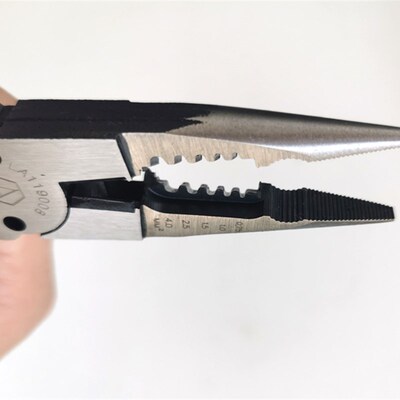 老A 6合一多功能尖嘴钳电工钳剥线钳断线F剪线压线尖咀钳 LA11900