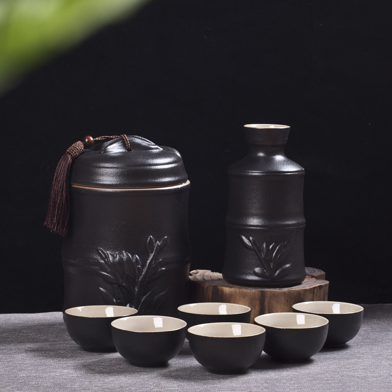 温酒壶烫酒器陶瓷暖酒器大容量家用中式水烫黄酒二两W半斤八两整