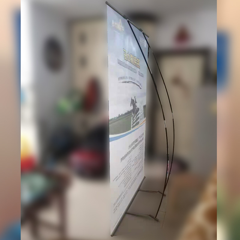 L型展架易拉宝X展l架120x200架子海报制作设计室内广告海报架挂画