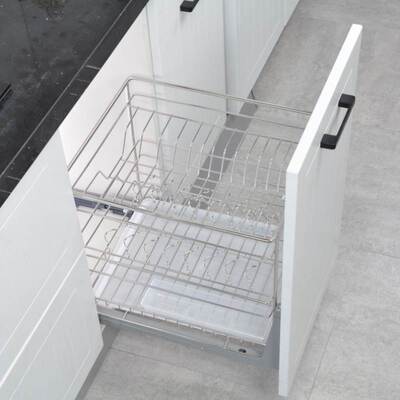 速发Vert dish basket basket kitche cabiet stle steel