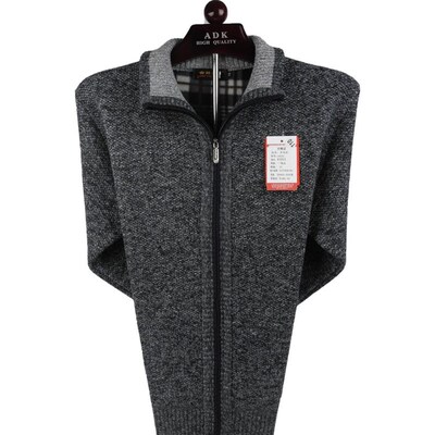 金兔中老年羊毛开衫拉链毛衣男大码爷爷爸爸装老人加绒加厚男外套