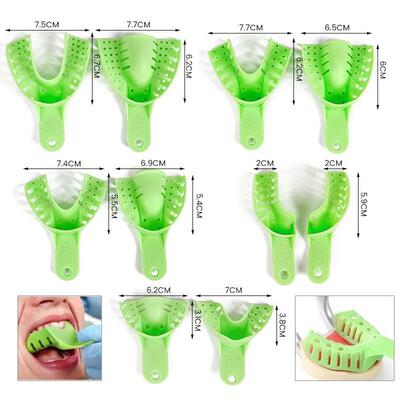 速发Dental+Impression+Trays+Holder+Disposable+Plastic+Dentur
