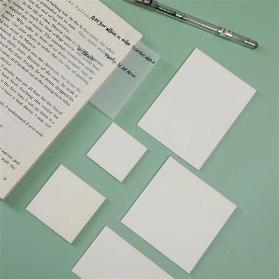 速发50Sheets/Set+Transparent+Sticky+Note+Pads+Waterproof+Sel