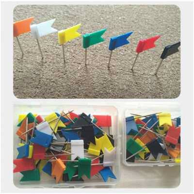 极速Flag Push Pins Marker Marking Thumbtack for Notice Cork