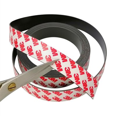 Strong Flexible Magnet Strip Self Adhesive Magnetic Tape 2M