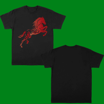 CHINESE NEW YEAR FIRE HORSE T-SHIRT2026新款宽松本命年马生肖