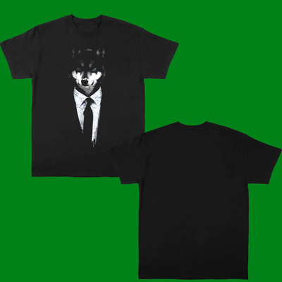 MR WOLF FUNNY T SHIRT趣味搞笑狼先生短袖T恤男2025新款宽松休闲