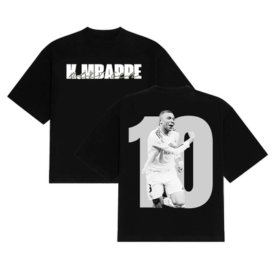 K MBAPPE T-SHIRT NUMBER10足球明星姆巴佩10号短袖T恤男休闲2026