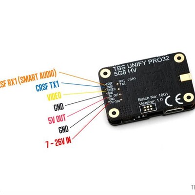 极速(HKFPV) 黑羊 TBS UNIFY 5G8 PRO32 HV (MMCX) 1W+ 高压 FPV