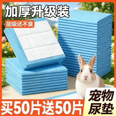宠物导尿垫加厚100片！瞬吸锁水