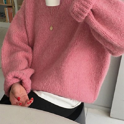 10 Colors Pink Women Sweater Womens Winter Sweaters Pullover