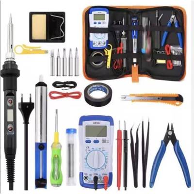 美规欧规插头220V 80w 电烙铁组合万用表套装工具包出口爆款
