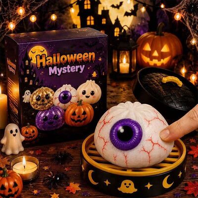 Dumpling Halloween Theme Blind Box Squishy Stress Ball Gift