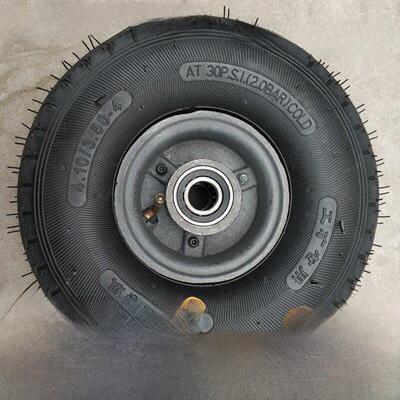 加厚10英寸手推车轮胎10层充气轮4.10/3.50-4内胎虎式卡车运输气