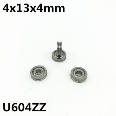 10pcs U604ZZ 604UU U groove deep groove ball bearing 4x13x4